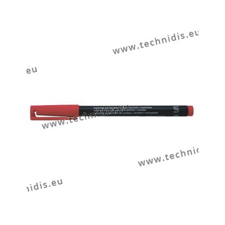 Crayon feutre permanent Lumocolor rouge fin - Technidis